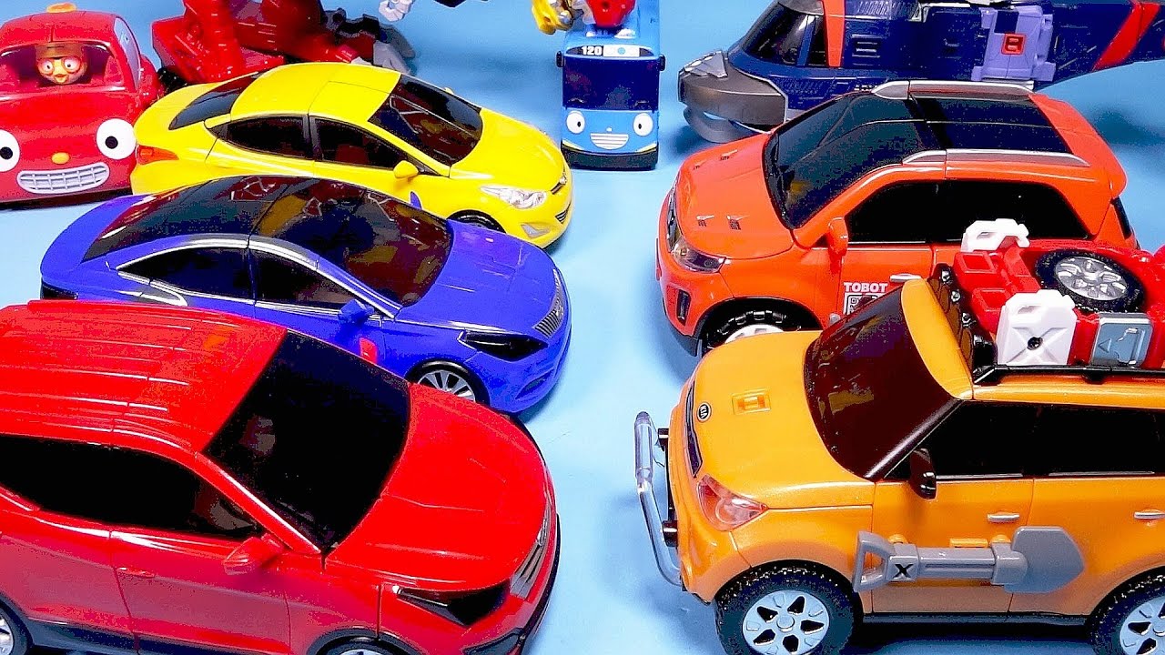 TOBOT CarBot Transformers robot car toys - ToyPudding 헬로카봇과 또봇 - YouTube