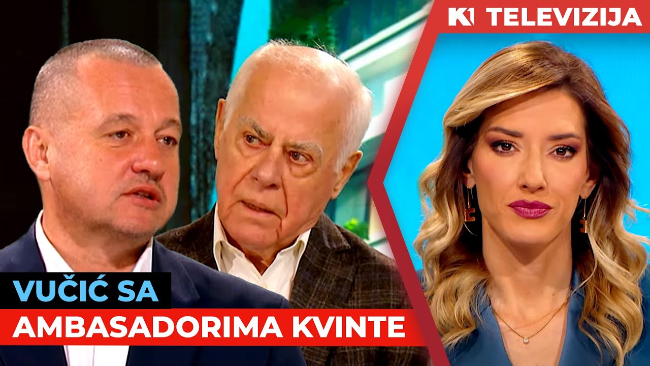 Vučić sa ambasadorima Kvinte I Robert Čoban i Miroslav Stojanović I ...