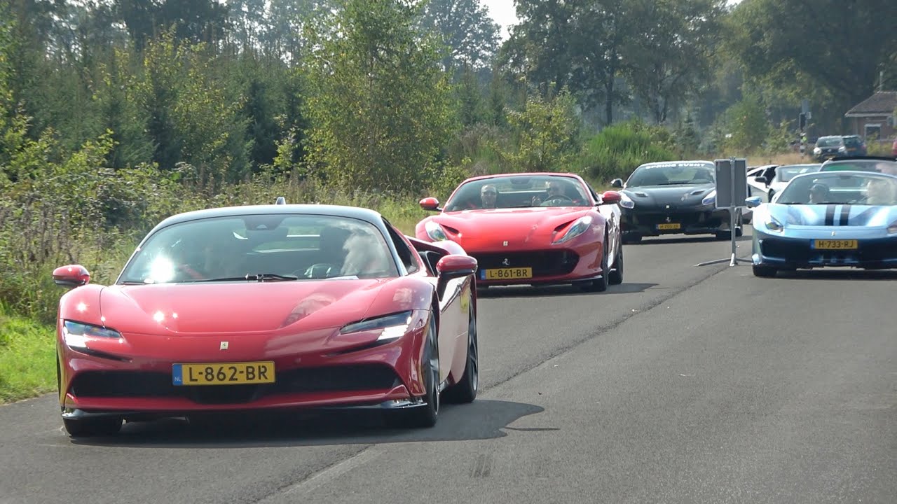 Supercars Arriving and Revs! F12 TDF Novitec, SF90, GT2RS, RS6 Milltek ...
