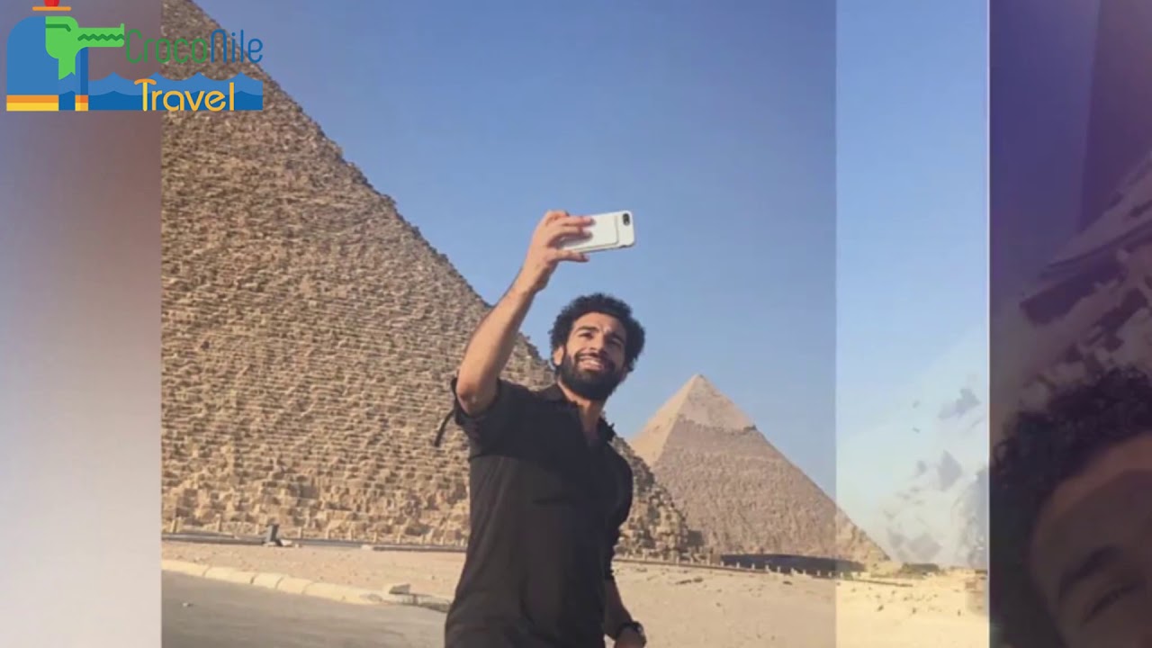 Egypt.CrocoNile.travel|Mo Salah visiting the pyramids in Egypt - YouTube