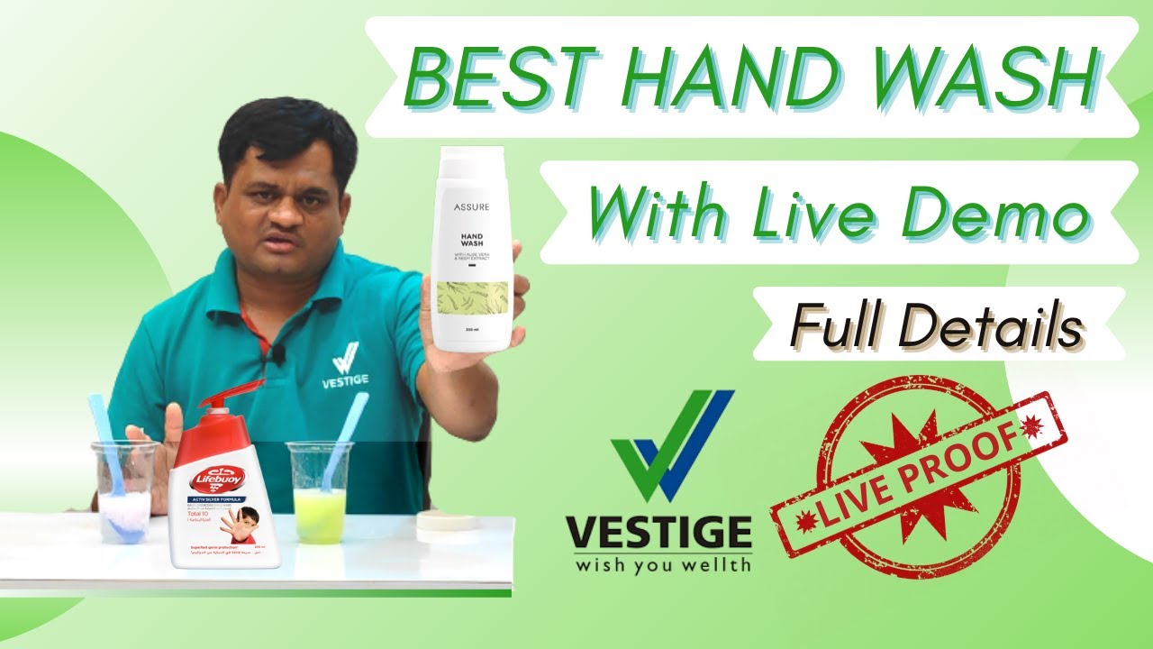 Best Hand Wash | Vestige Hand Wash Demo In Hindi With Full Details ...
