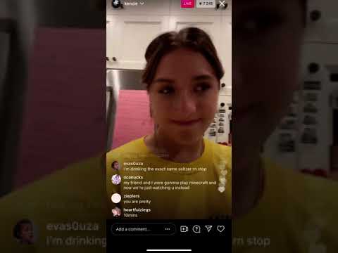 Kenzie Ziegler Instagram Live 11th August ,2021