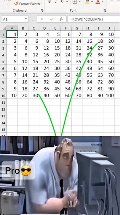 Multiplication table in few seconds in excel 💯 #exceltutorial #exceltips #exceltricks # ...