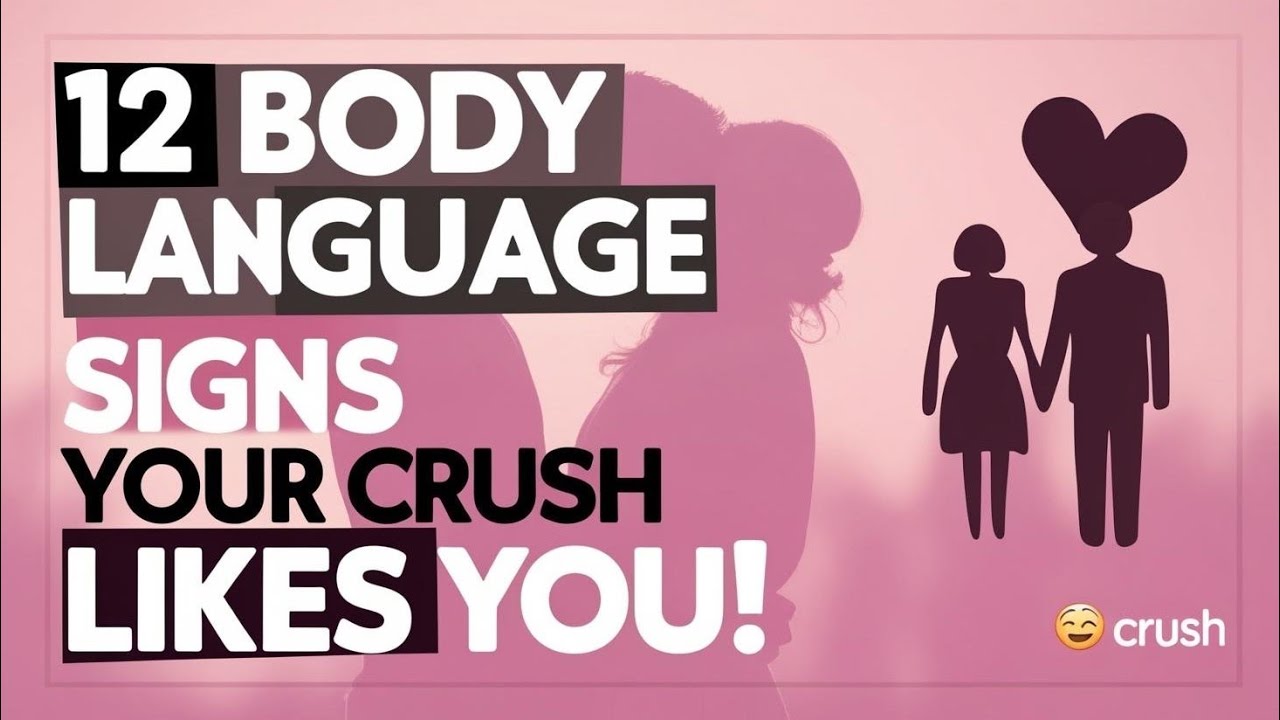 12 Body Language Signs Your Crush Likes You - YouTube