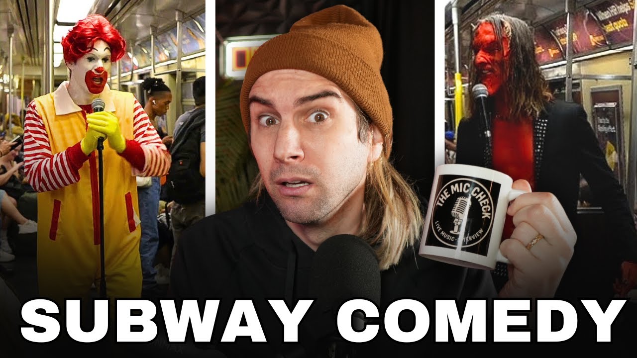 Marcus Monroe Does Stand Up Comedy In Costume On NYC Subway - YouTube