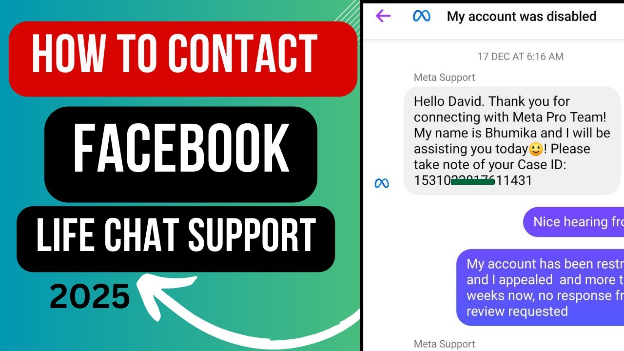 How to contact Facebook live chat support 2025 - YouTube