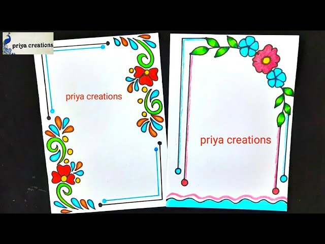 Easy Border Design For Project| Assignment Front Page, 49% OFF
