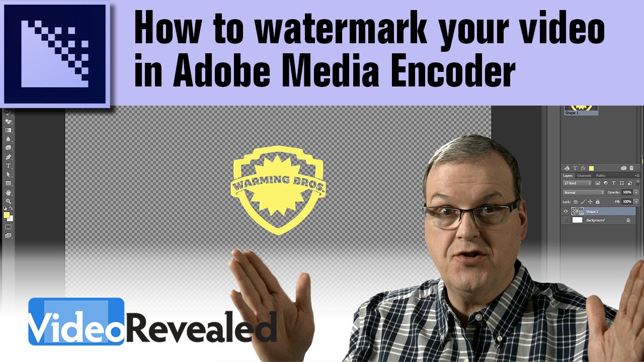 How to watermark your video in Adobe Media Encoder - YouTube