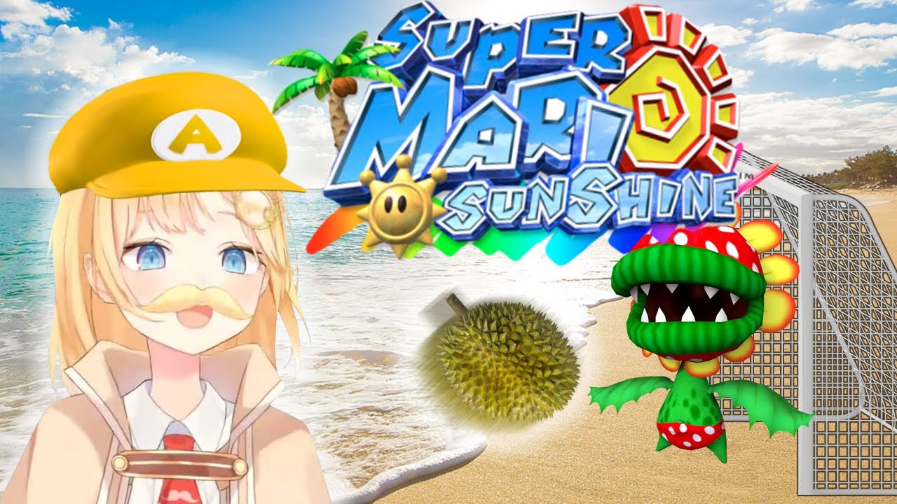Amelia Watson plays Mario Sunshine - Detestable Durian Delivery - YouTube