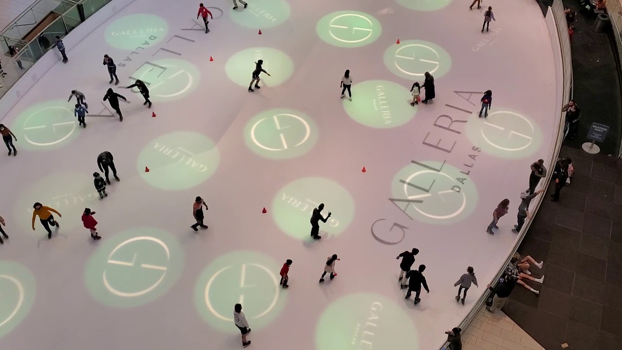The Galleria Dallas Ice Skating Rink - YouTube