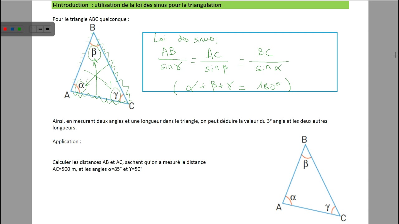cours triangulation - YouTube