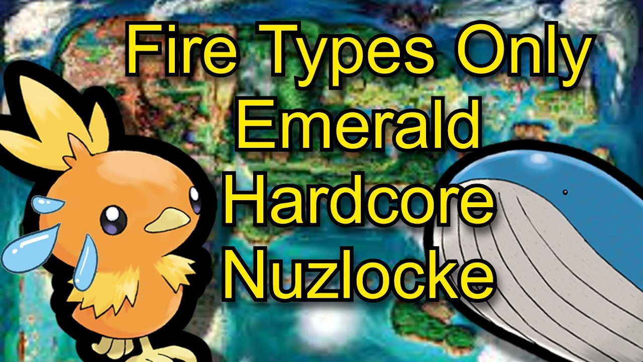 FIRE TYPE ONLY Pokemon Emerald Hardcore Nuzlocke - Day 6 - YouTube