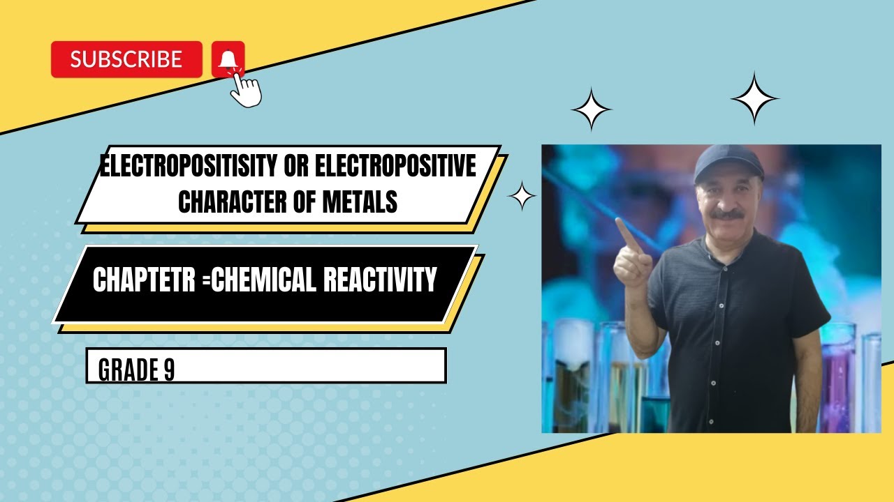 Electropositive Character of metals (Chemical reactivity ),Grade 9 ...