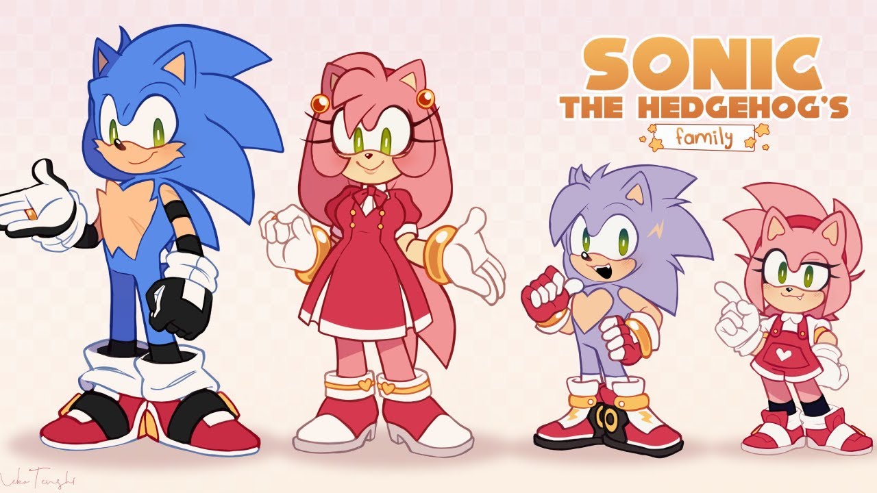 Sonic and Amy's family 😻 Sonic the Hedgehog • COMIC DUB - YouTube