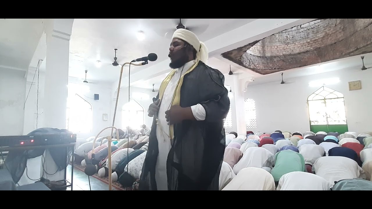 IMRAN BIN HASIM juma ka qutba namaz aur duaa masjid salaheen bandlaguda ...