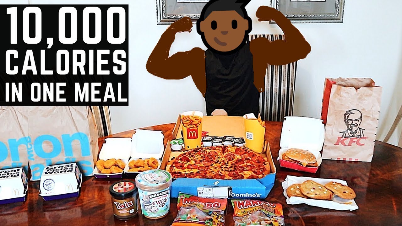 10,000 Calorie Challenge | Skinny Boy VS Food | EPIC CHEAT DAY - YouTube