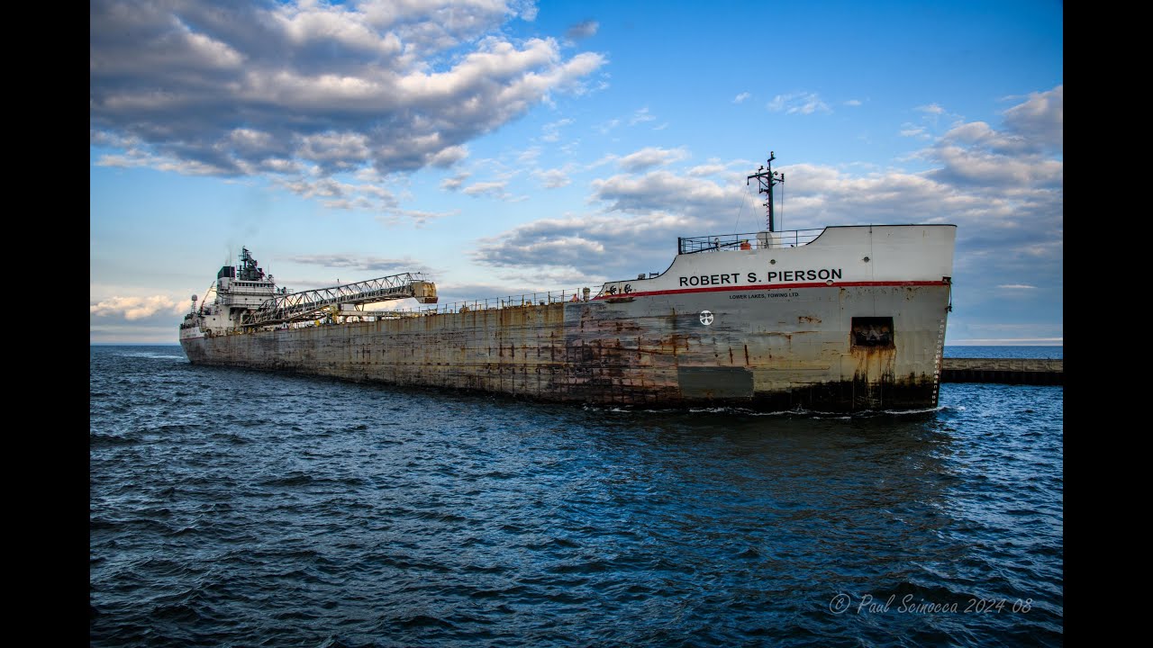 Heavily Patinaed Robert S Pierson arriving Duluth makes the Octantis ...