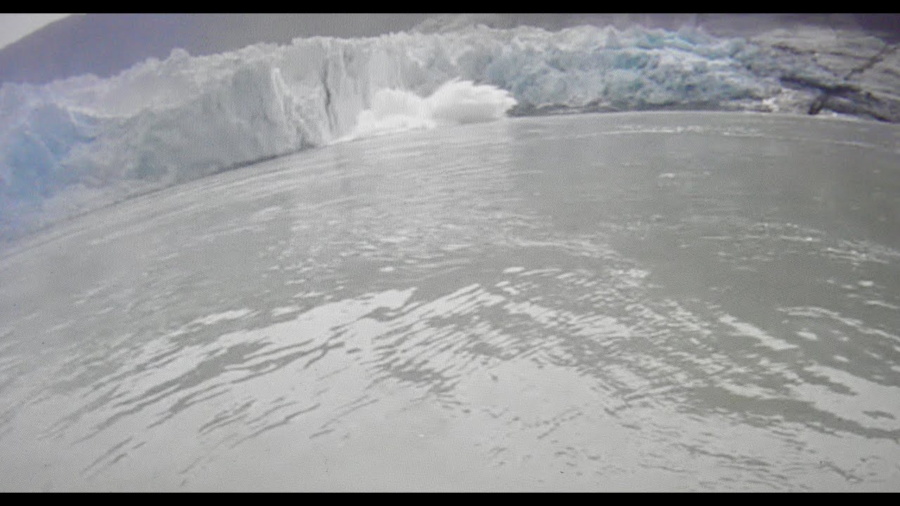 watching glacier fall - YouTube