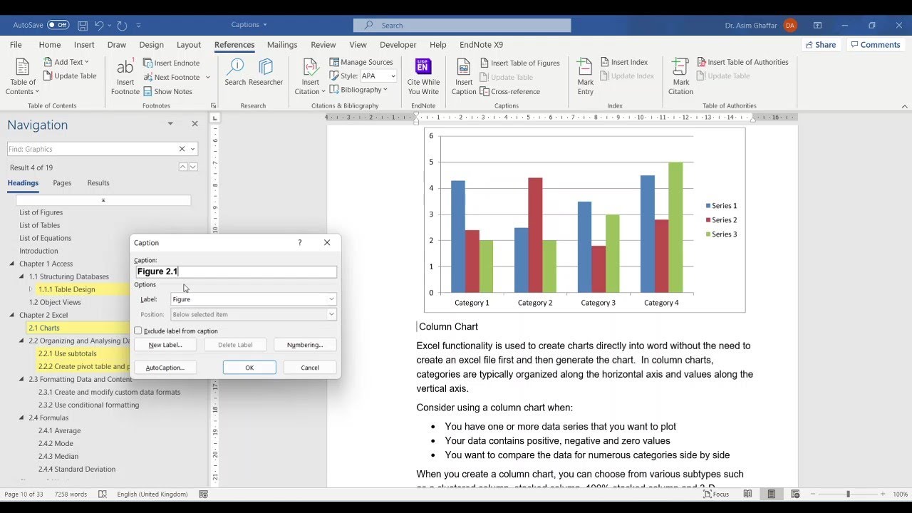 How To Add Figure Captions In Microsoft Word YouTube How To Add Figure Captions In Microsoft Word YouTube