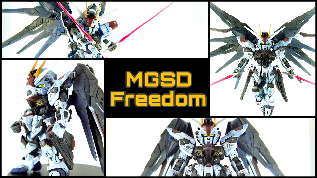 [GBC] MGSD Freedom Gundam custom paint - YouTube