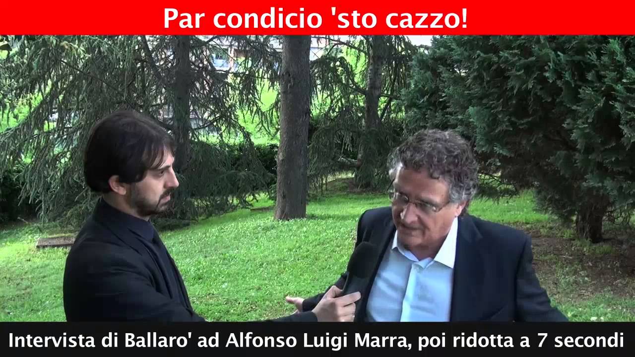 Intervista di Ballaro' ad Alfonso Luigi Marra, poi ridotta a 7 secondi ...