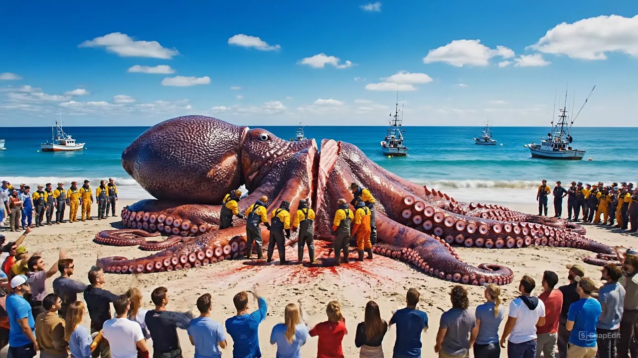 Tons of Giant Octopus Pulled from the Deep Ocean – Commercial Deep-Sea ...
