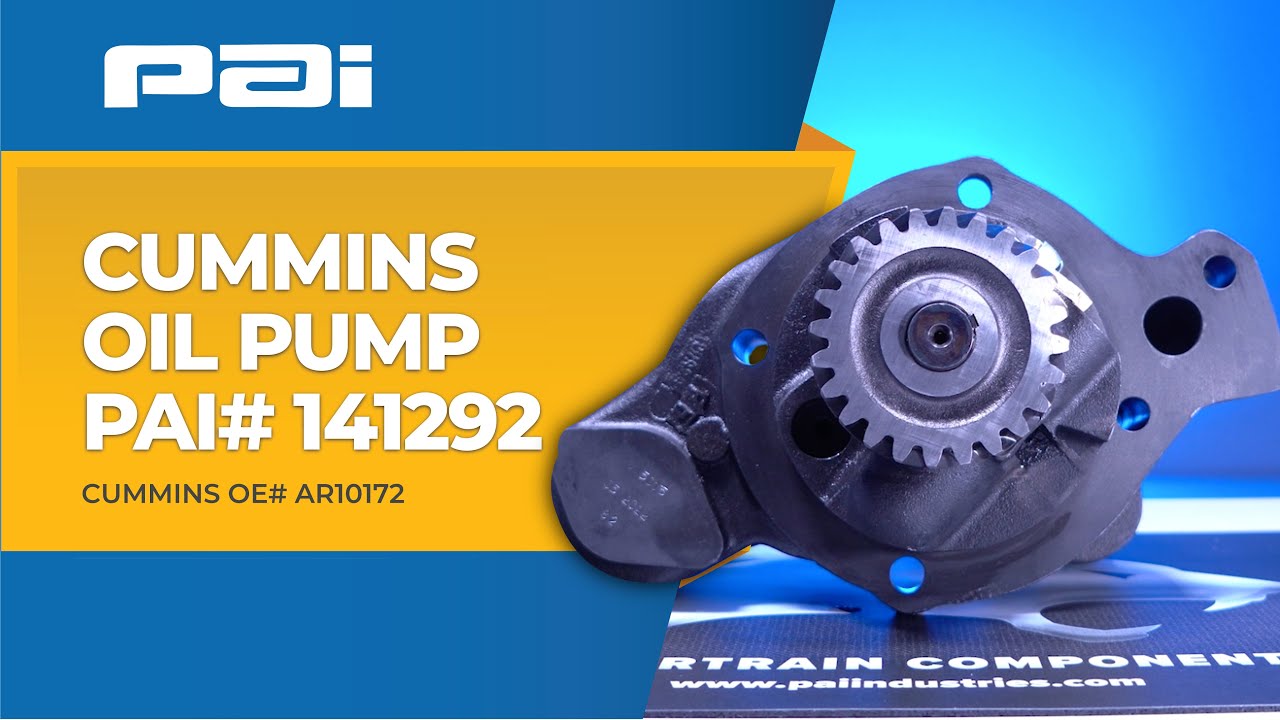 Cummins 855 Oil Pump (PAI#141292 OE#AR10172 - YouTube