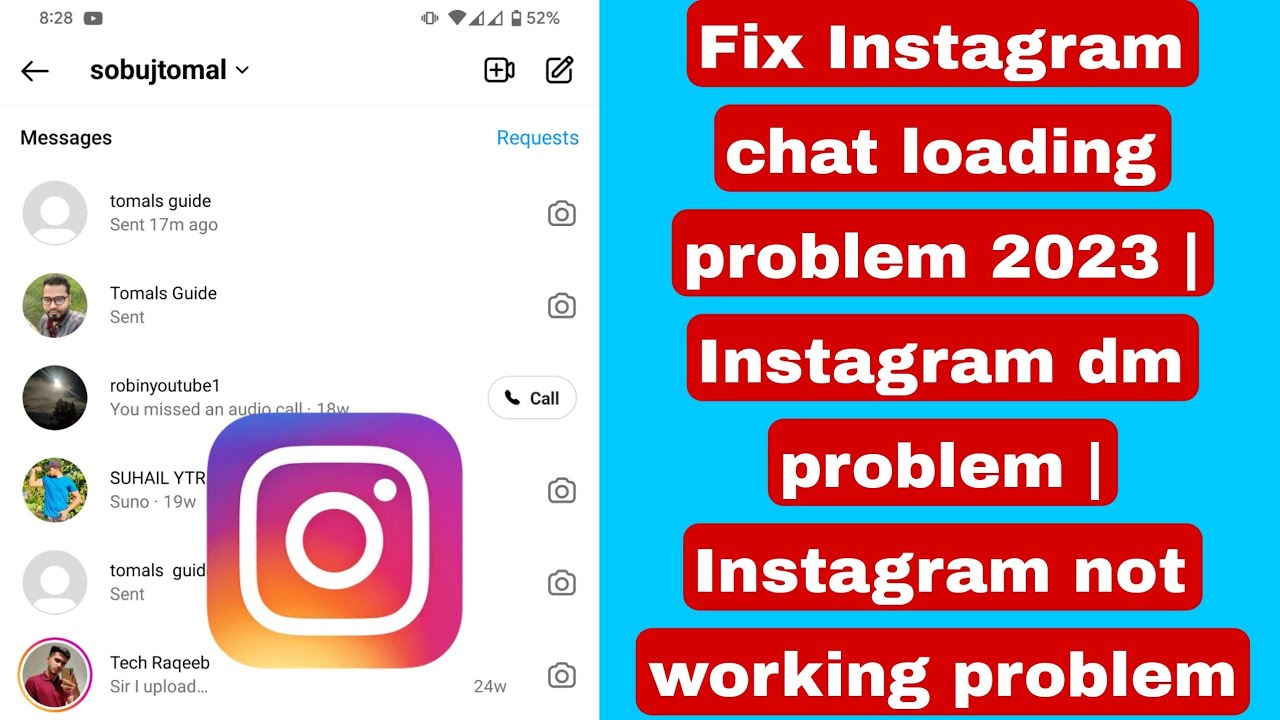 Fix Instagram chat loading problem 2023 | Instagram dm not working ...