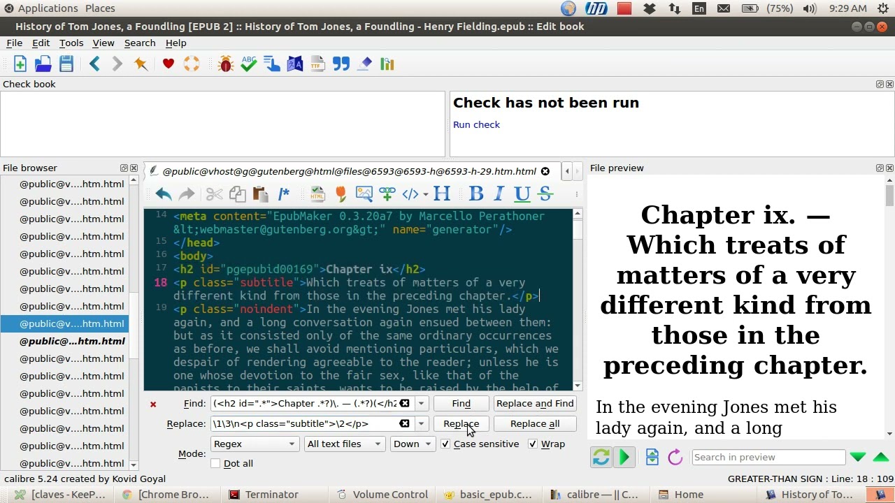 Using Regular Expressions to Fix All Subtitles in an eBook in Calibre ...