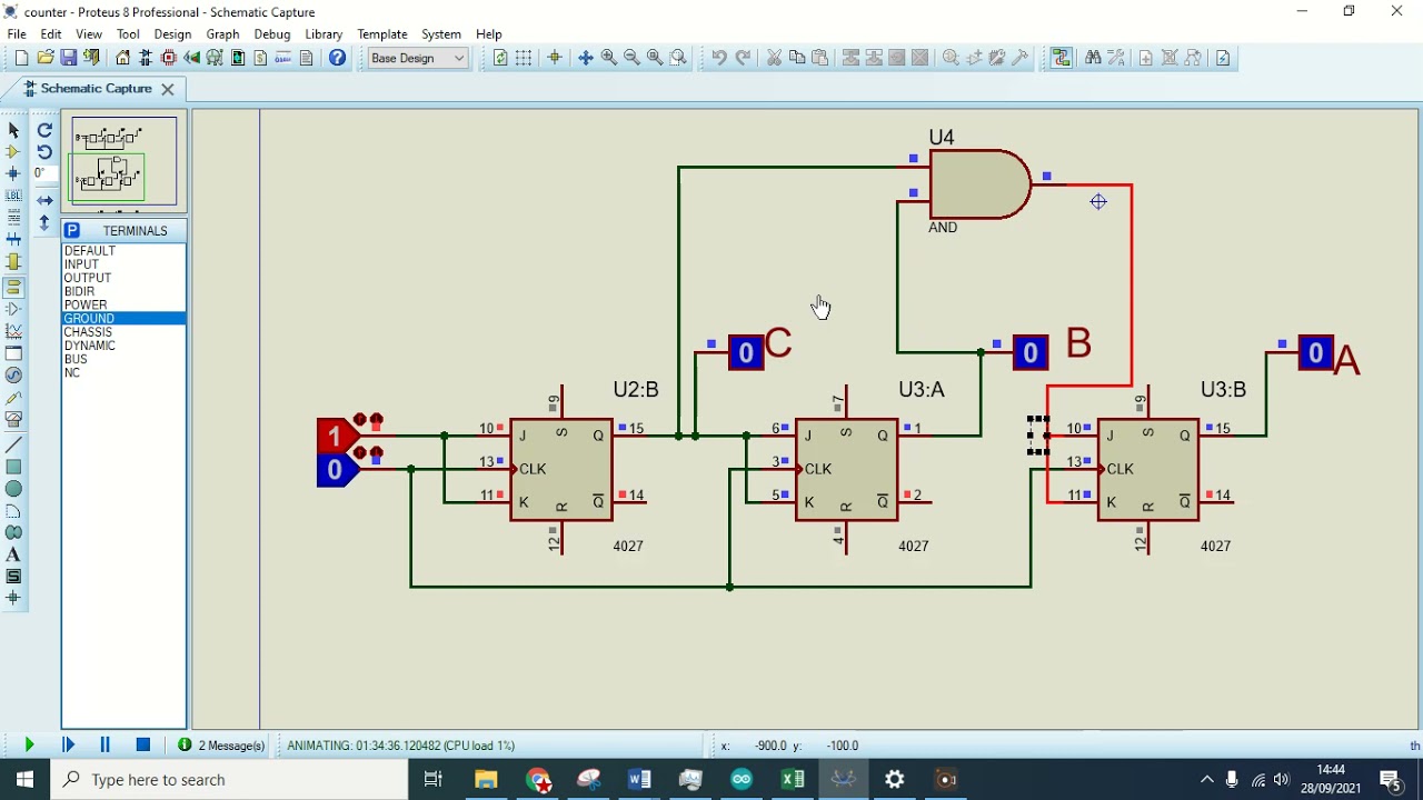 Modul Teknik Digital 5 : Simulasi Counter dan Modulo dengan Proteus ...