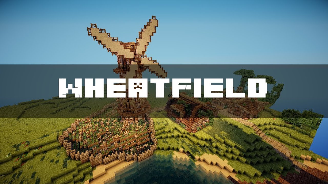 Minecraft Let's Build #10 - Wheatfield + BONUS! - YouTube
