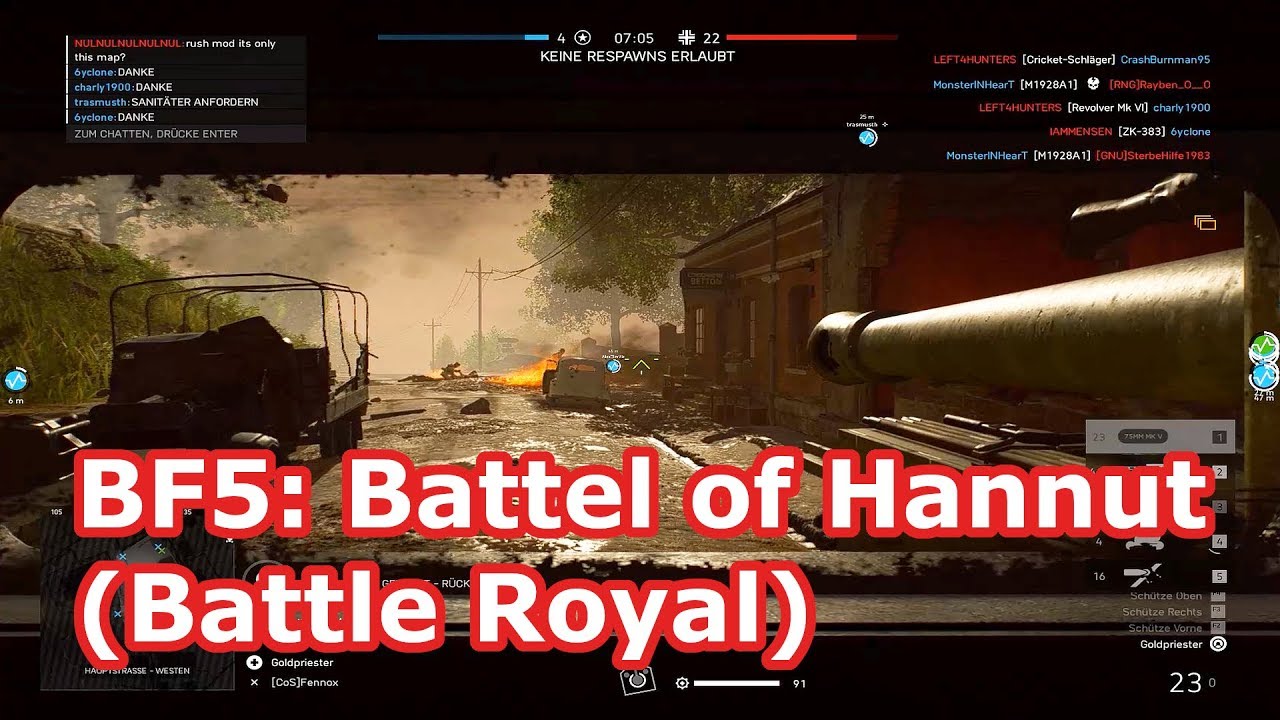 BF5: Battel of Hannut, Bonus Round (Battle Royal) - Arras [Letztes ...