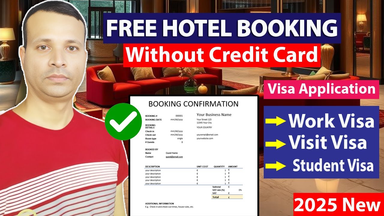 Free Hotel Booking without Credit Card for Visa | Hotel Reservation ...