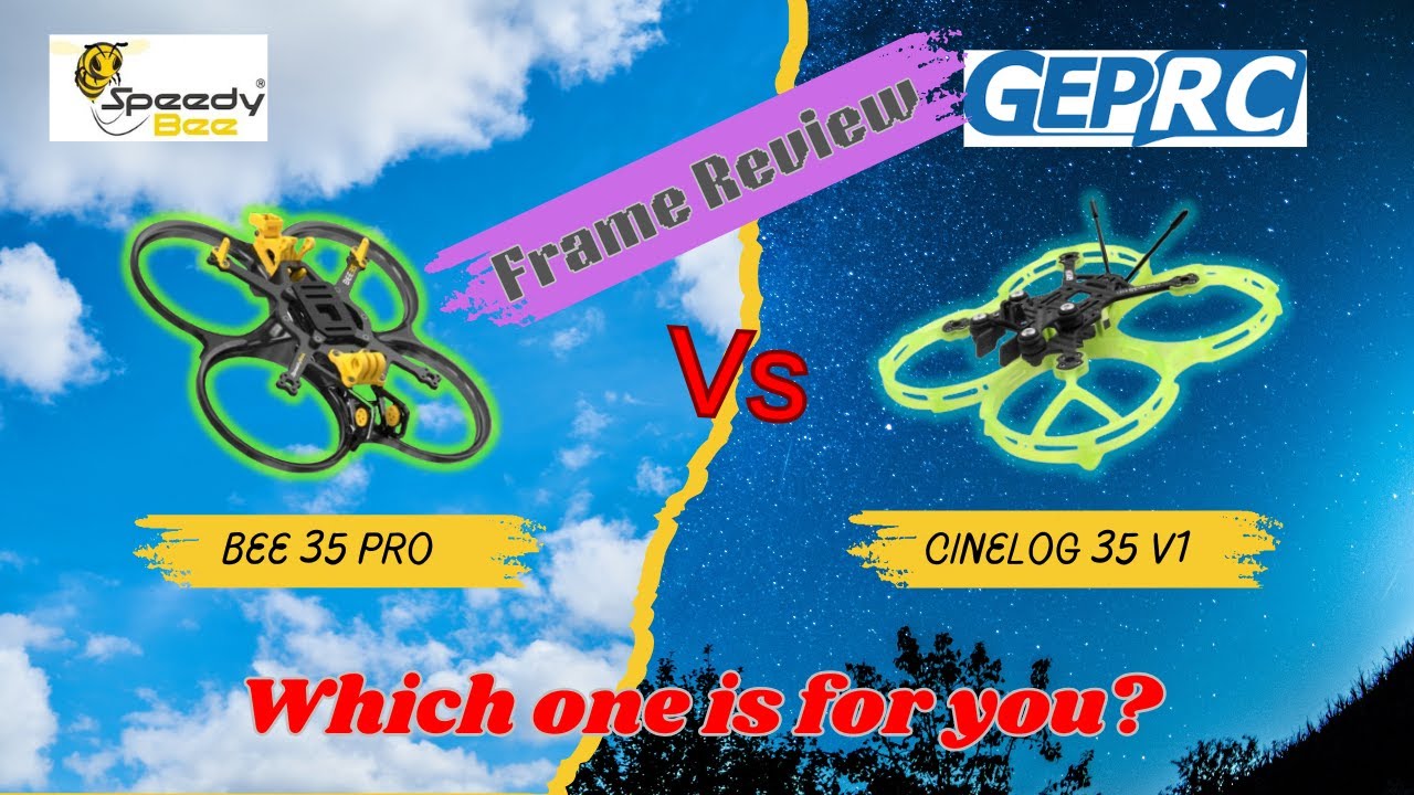 Speedy Bee 35 vs GEPRC cinelog 35 V1 || Best 3.5 inch frame || Hindi ||#fpvdrone - YouTube
