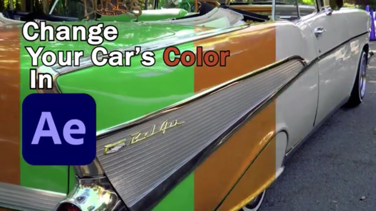 Trailer Car Changing Color | After effects tutorial | Color Change ...