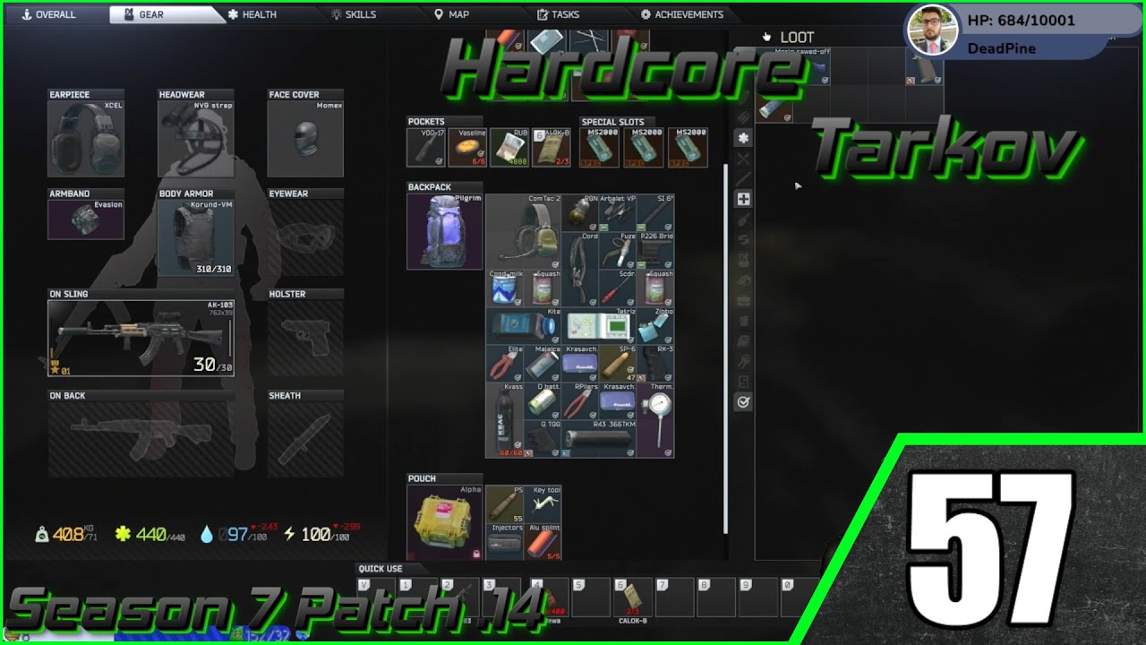 Filling up a Pilgrim 3x in Hardcore Tarkov Episode: 57 Patch .14 - YouTube