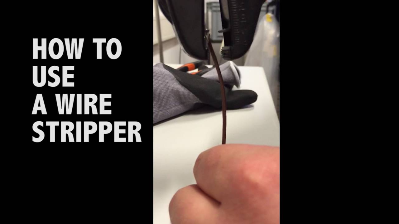 How to use a wire stripper - YouTube