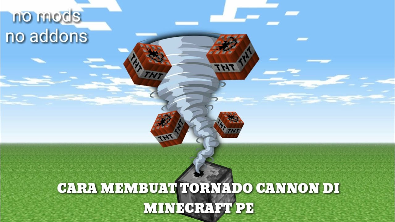 Tutorial cara membuat TNT Tornado Cannon di Minecraft PE - MINECRAFT ...