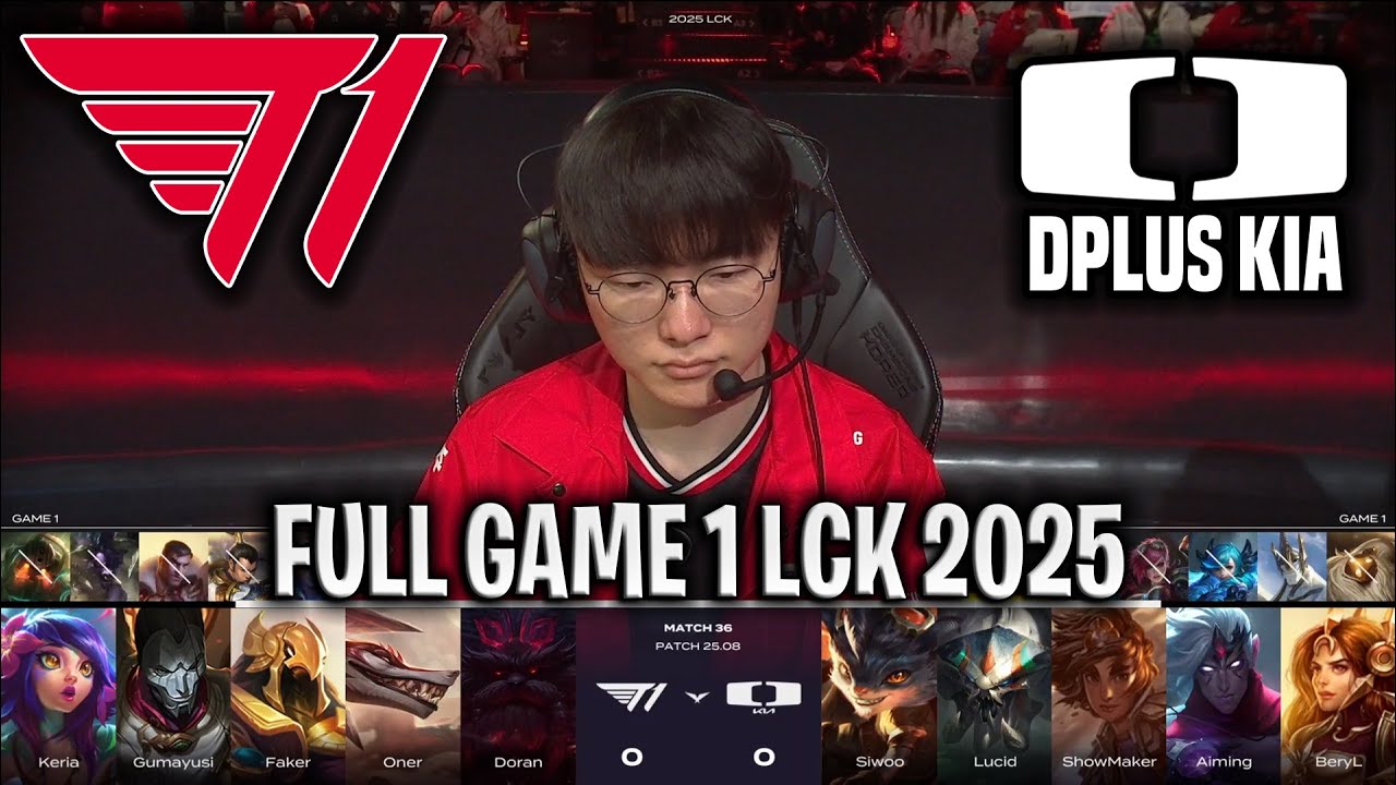 T1 PRIME IS BACK?😱 - T1 vs DK GAME 1 LCK SPRING 2025 W4D3 | T1 vs DPLUS KIA G1 LCK 2025 - YouTube