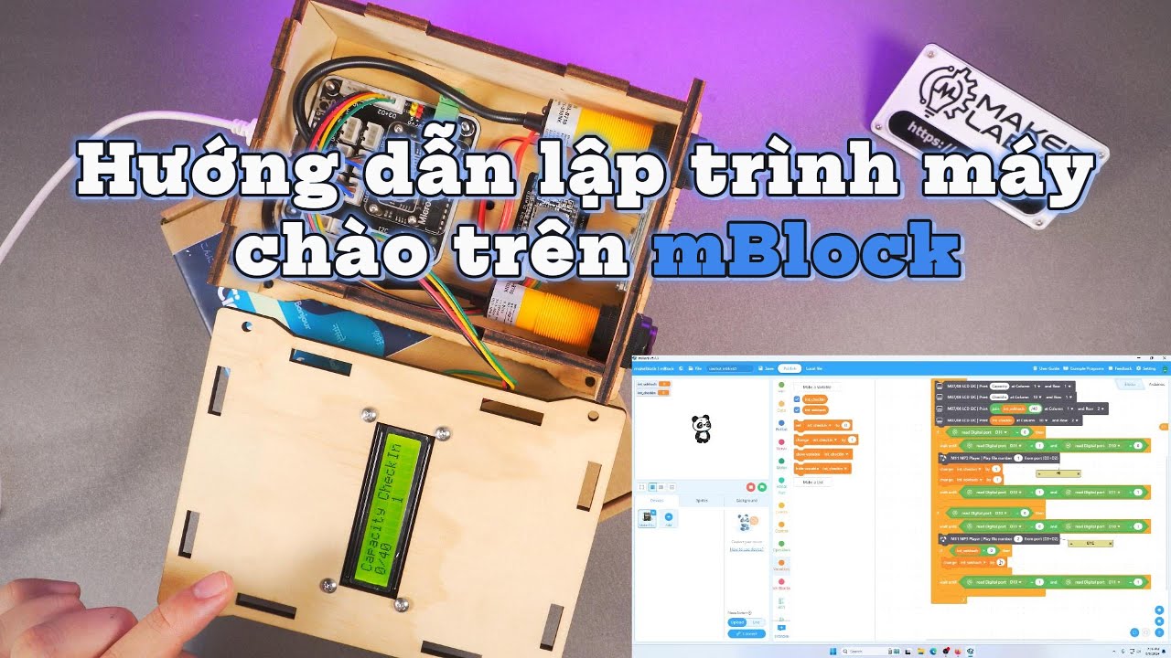 DIY Máy chào khách CiaoBot P3/5: Lập trình với mBlock (Block Coding) - YouTube