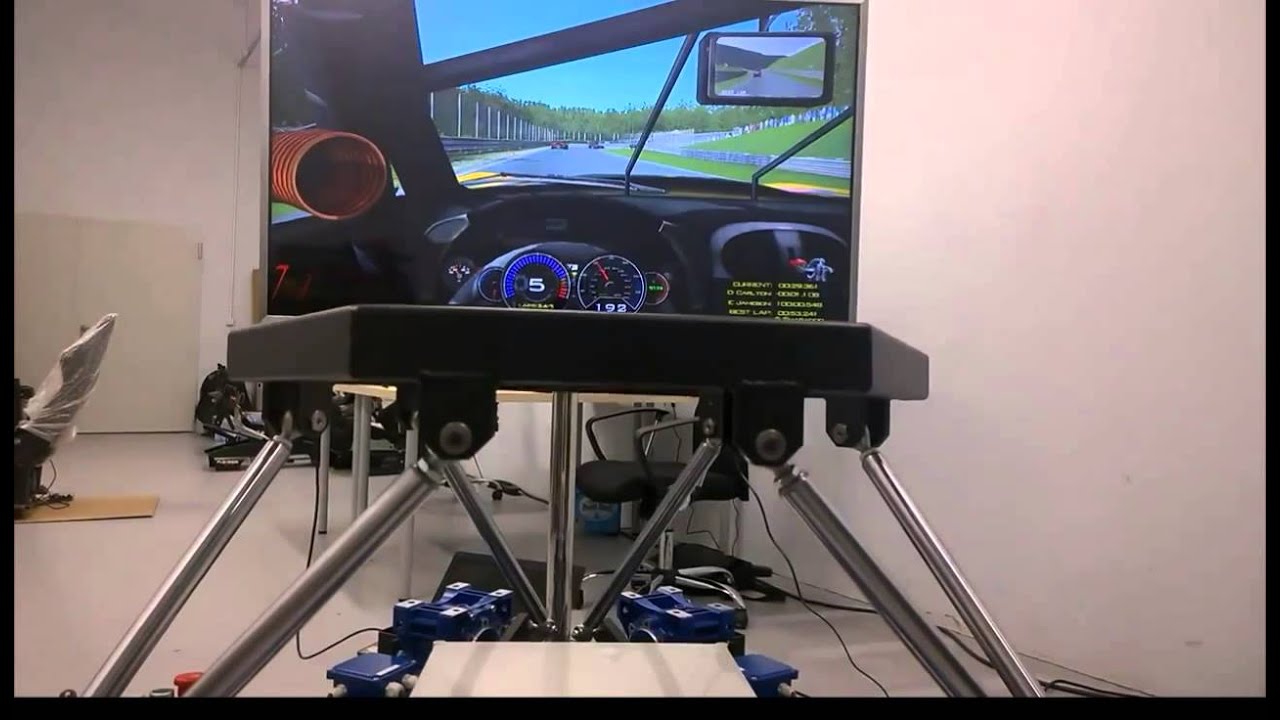 Racing Driver Training - 6DOF Motion Simulator - YouTube