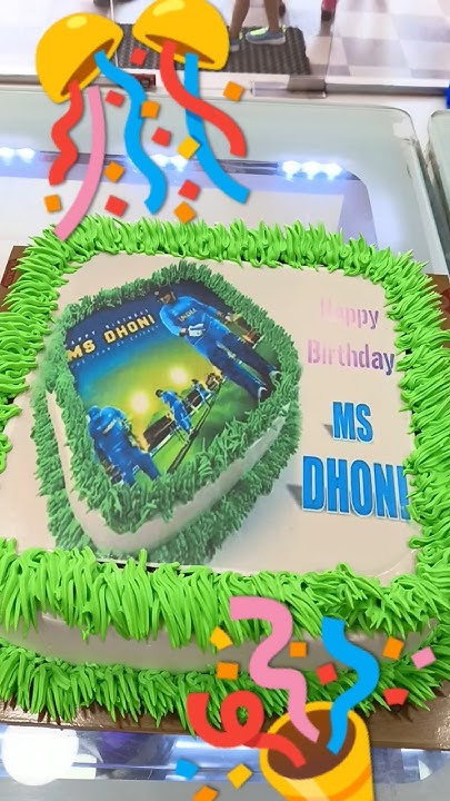 Happy Birthday MS DHONI 🎉🎊🎉🎉🎊🎉🎊🎉#trending #cake #shortvideos #viral # ...