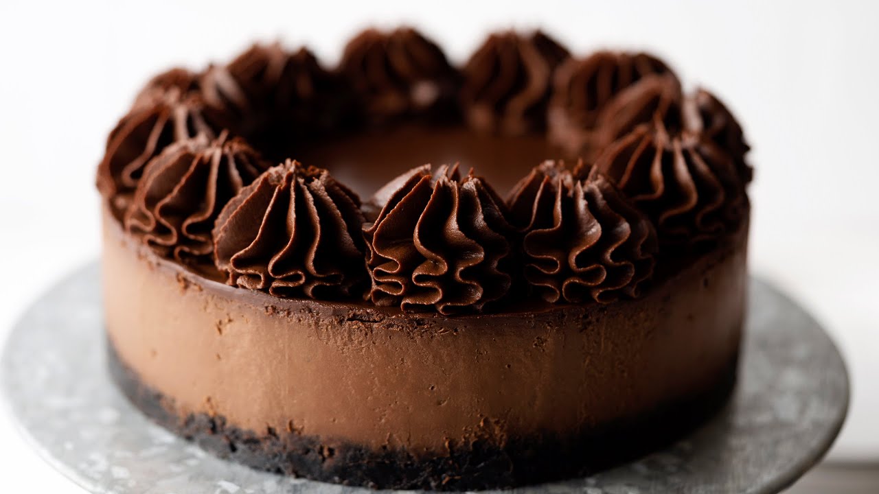 Creamy & Rich Double Chocolate Cheesecake | Easy Recipe, No Bain-Marie ...