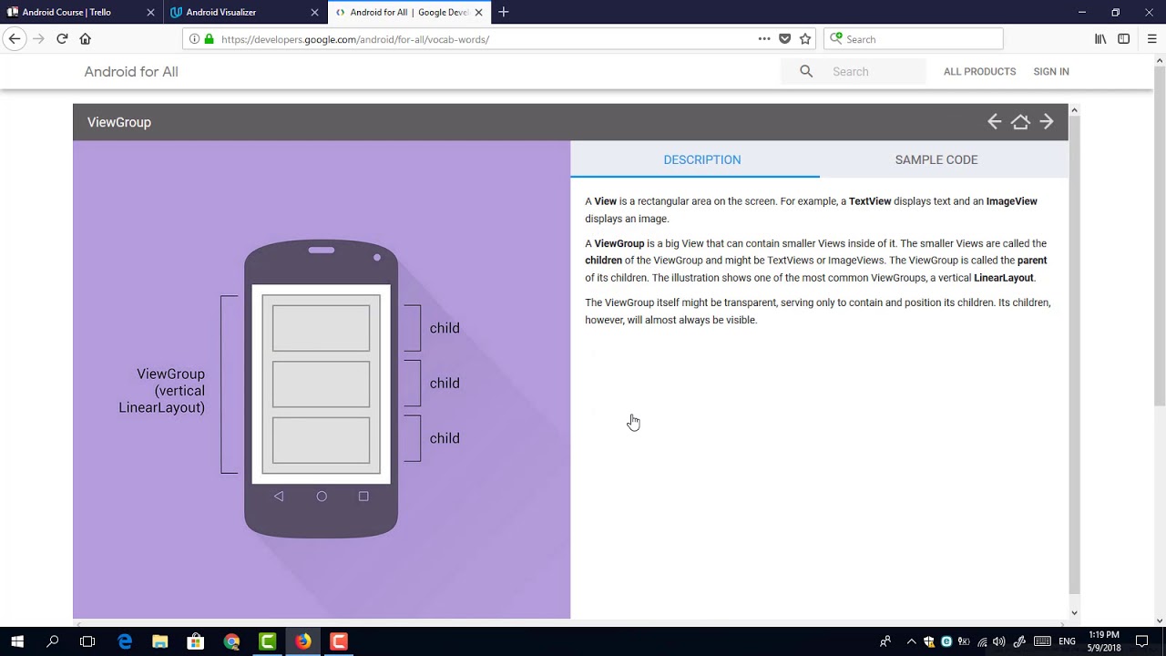 007 - Android ViewGroup (darija) - YouTube