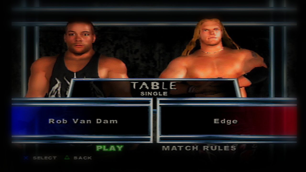 Smackdown HCTP RVD vs Edge Table Match with PBP Commentary - YouTube