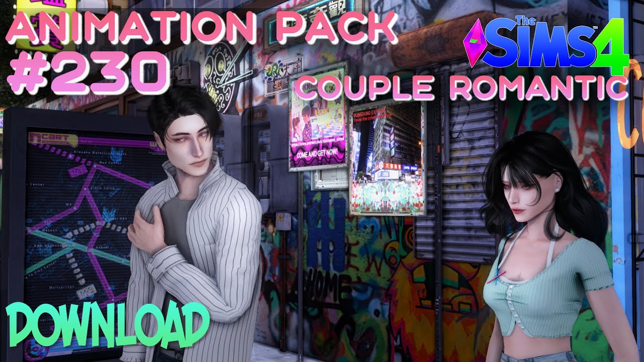 Animation Sovushka PACK 230 DOWNLOAD SIMS 4 Couple Romantic Talk ...