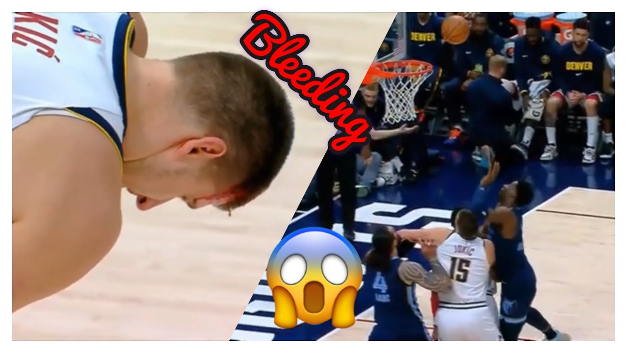 Nikola Jokic Head's Bleeding After Jaren Jackson Jr Elbow 😱😱😱 - YouTube