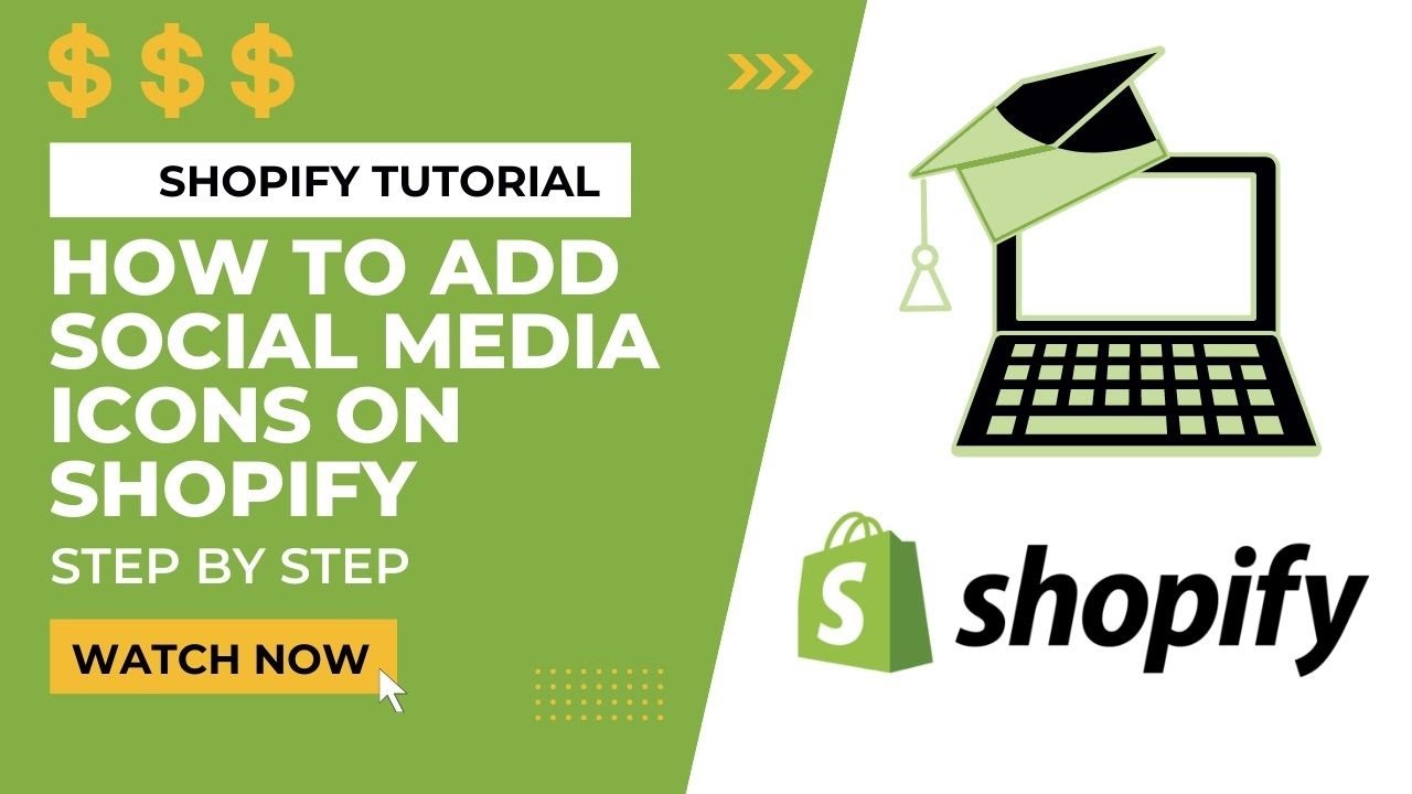 How To Add Social Media Icons On Shopify - Or Links! - YouTube