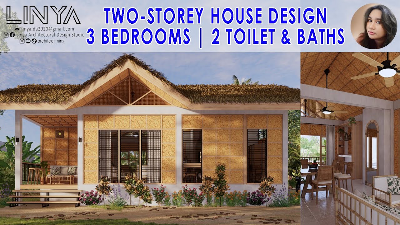 NATIVE HOUSE DESIGN | 3 BEDS | 2 BATHS | Animation House Tour - YouTube