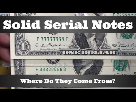 Solid Serial Number Notes - Where Do They Come From? - YouTube